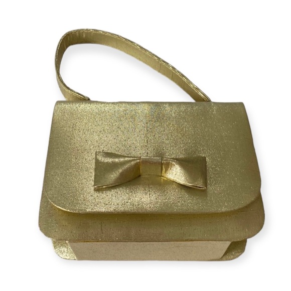 Y&S Handbags | Bags | Ys Metallic Gold Evening Mini Purse | Poshmark